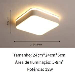 Plafon design clean de led Importado Sem Taxas!