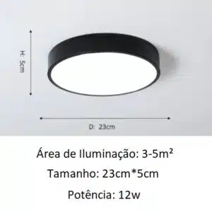 Plafon Design Clean Led – 1º Compra 20% Off – Frete Grátis