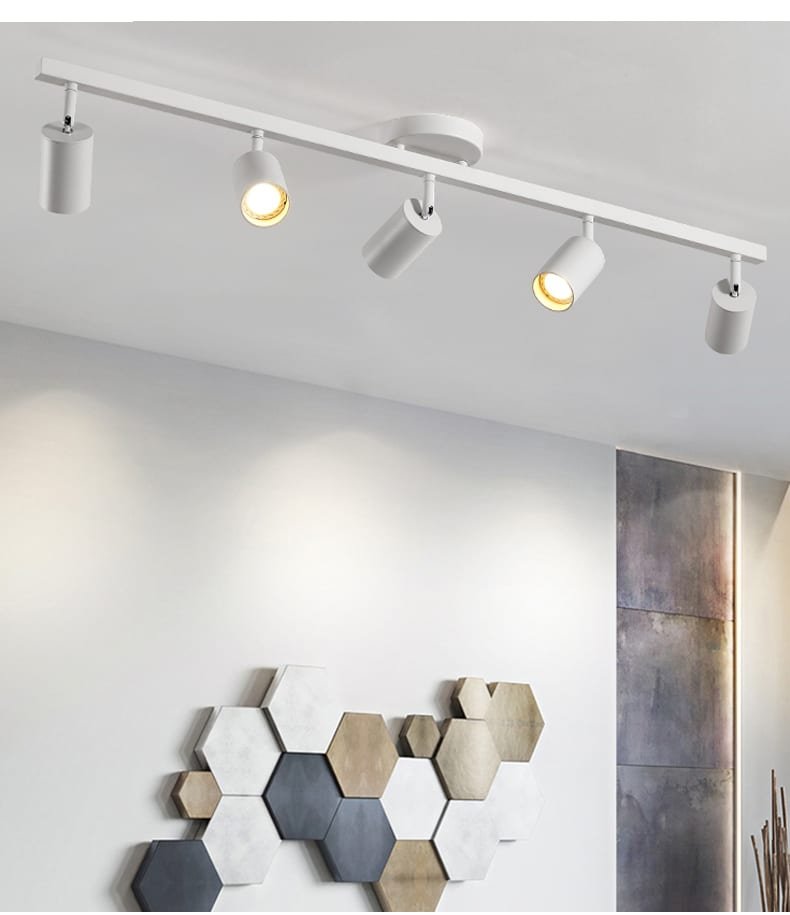 Trilho alumínio com spots de led flexível Importado Sem Taxas!