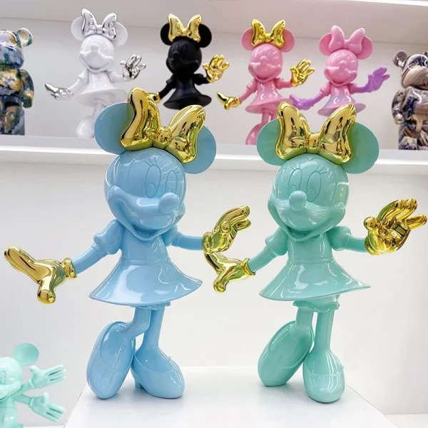 Minnie e Mickey Mouse Figura Resina Disney Importado Sem Taxas!